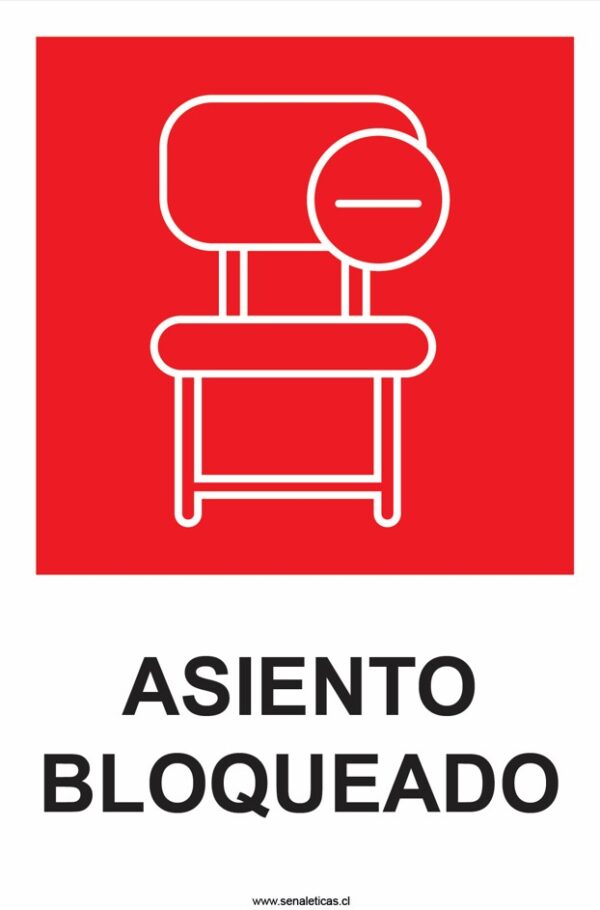 ASIENTO BLOQUEADO covid – SEÑALETICAS – PADILLA PUBLICIDAD